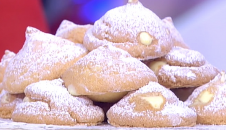 Ricette Detto Fatto, la ricetta dei sospiri alla crema di Nonna ...