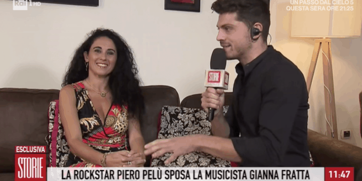 A Storie Italiane la moglie di Piero Pelù conquista con il sorriso e la semplicità dei grandi ...