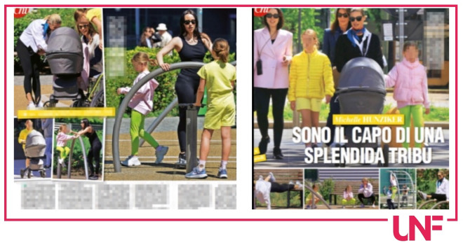 Michelle Hunziker al parco col nipotino e le figlie: è la nonna più ...