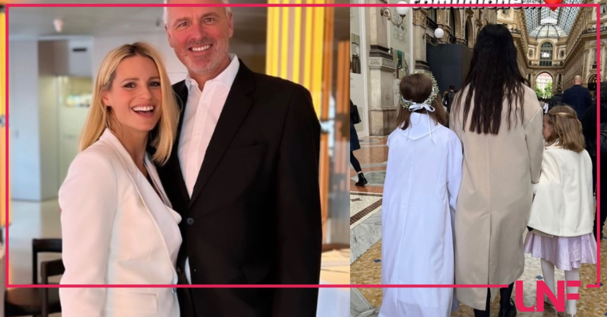 Prima Comunione per Sole Trussardi, Michelle Hunziker mostra il giorno ...