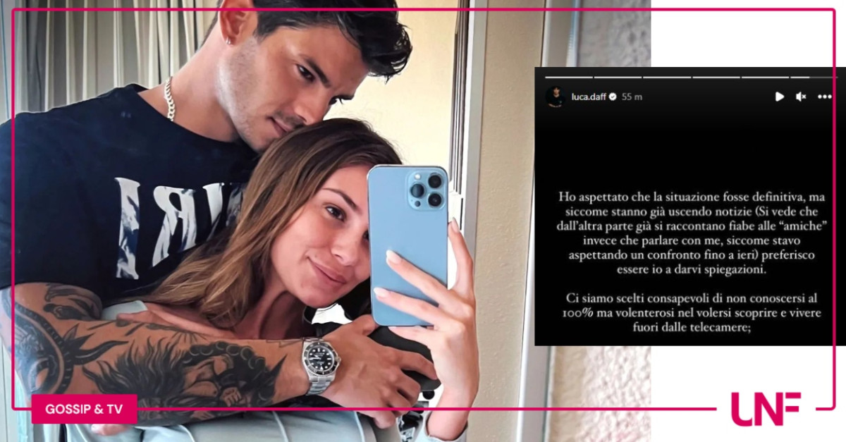 Luca Daffrè e Alessandra è davvero finita: "Siamo il sole e la luna ...