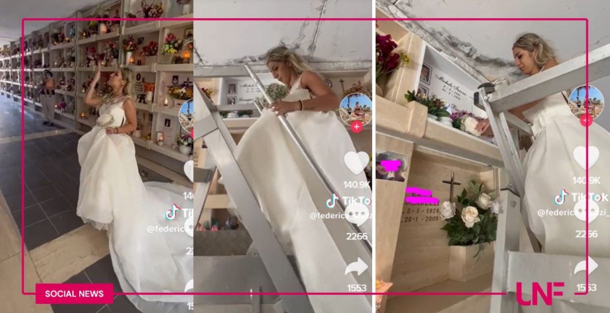 Influencer si sposa e va al cimitero con il bouquet dalla nonna: è la ...