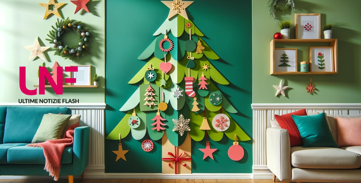 Albero di Natale da parete: 3 idee facilissime ( TUTORIAL UNF) - Ultime ...