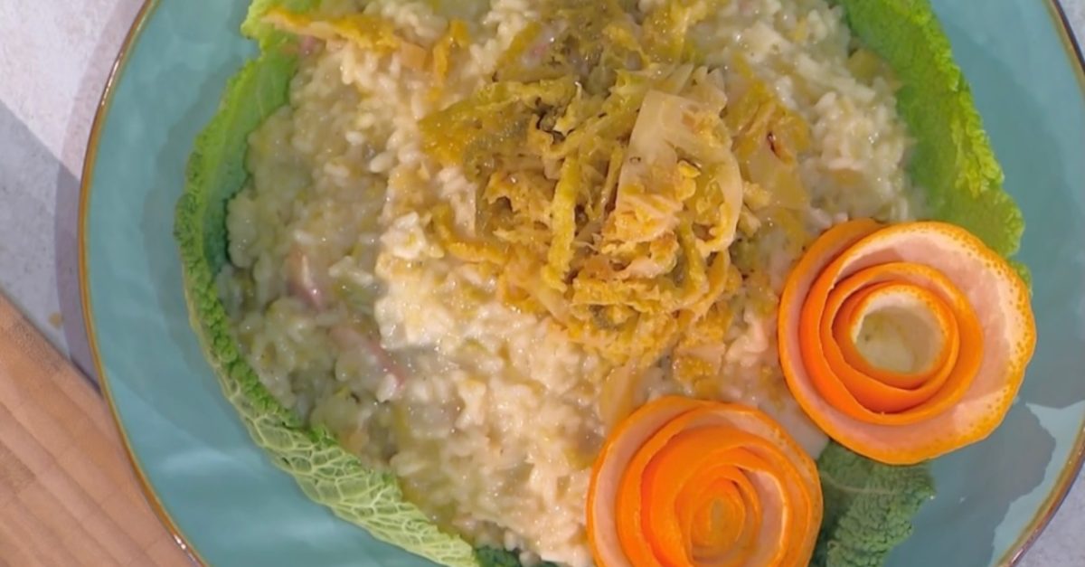 Risotto verza, arancia e taleggio la ricetta di Sergio Barzetti ...