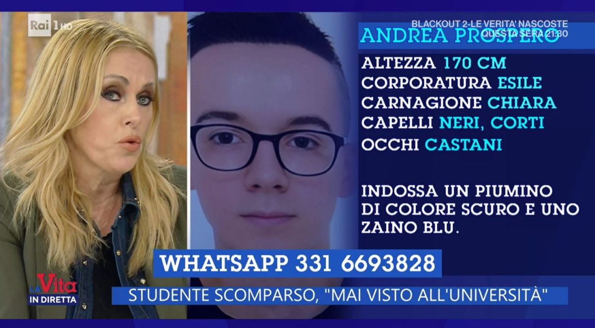Andrea Prospero scomparso da Perugia: "mai visto all'università, mai ...