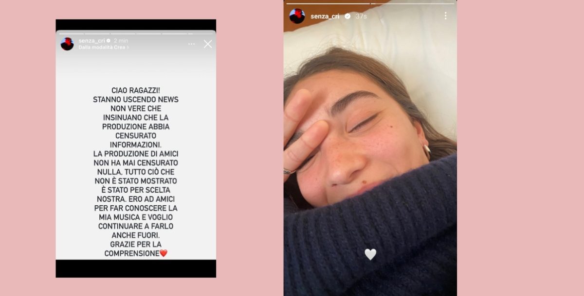 Senza Cri e Antonia stanno insieme? Dopo le accuse di censura Cristiana ...
