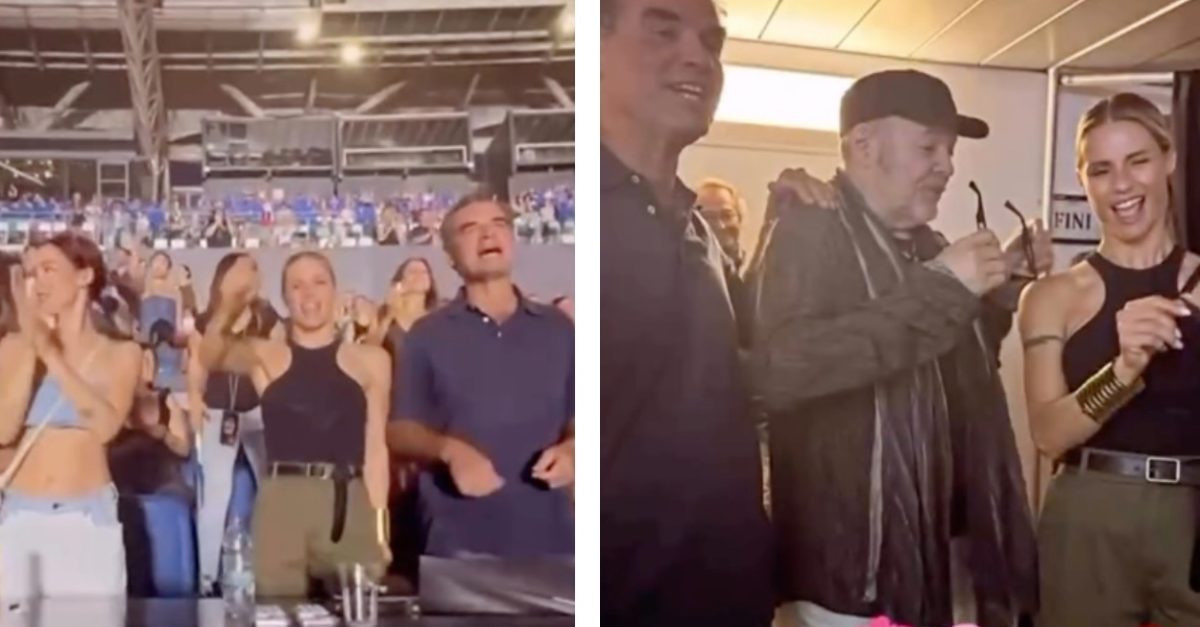 Michelle Hunziker al concerto di Vasco Rossi con Nino Tronchetti ...