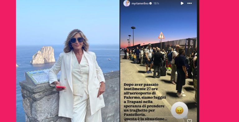 Inizio di vacanze da incubo per Myrta Merlino: il racconto e lo sfogo sui social - Ultime ...