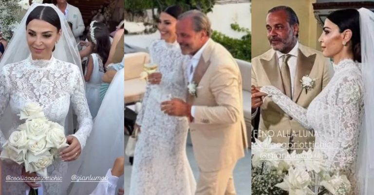 Gli abiti da sposa di pizzo di Cecilia Capriotti, è così che ha ...