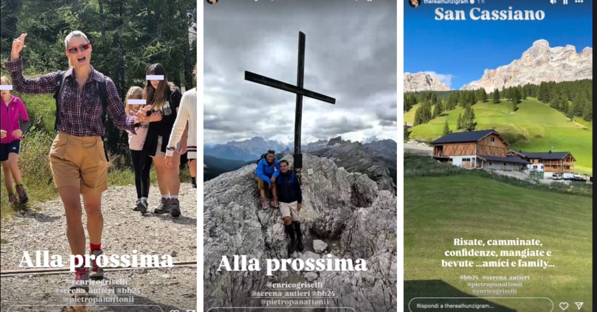 Michelle Hunziker, in montagna c'era anche Tronchetti Provera con le ...