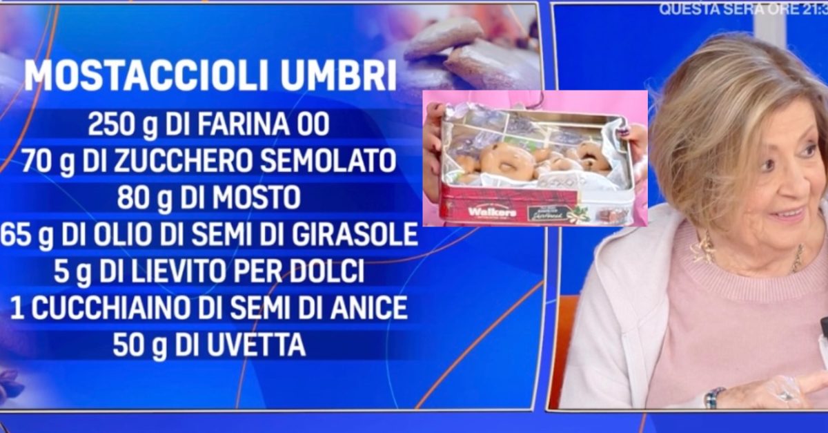 Mostaccioli umbri con la ricetta di Anna Moroni a La volta buona ...