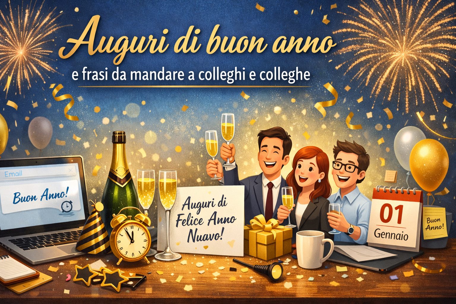 Auguri di buon anno e frasi da mandare a colleghi e colleghe - Ultime Notizie Flash