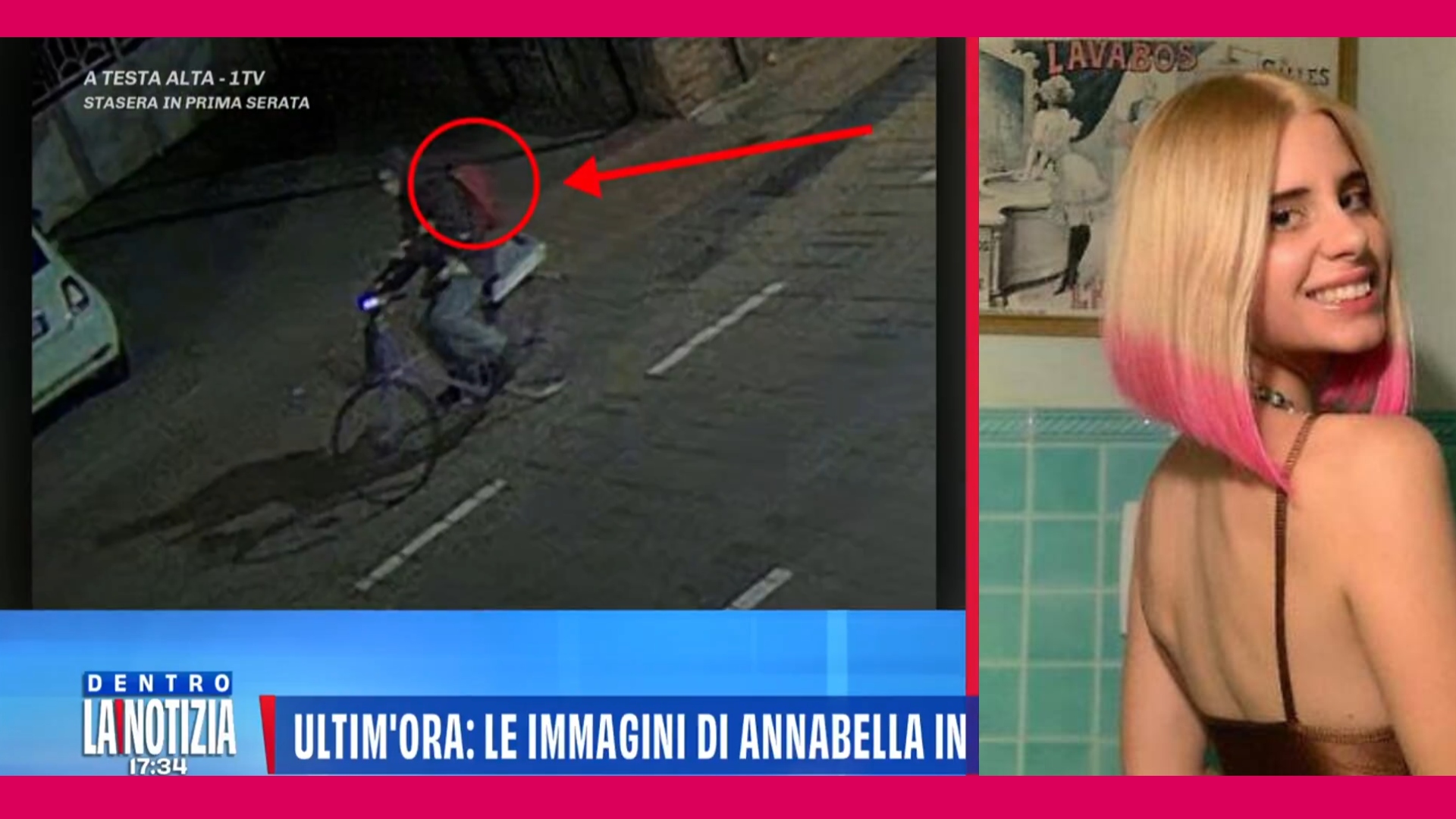 Annabella Martinelli scomparsa dal 6 gennaio: le immagini in bici e poi ...