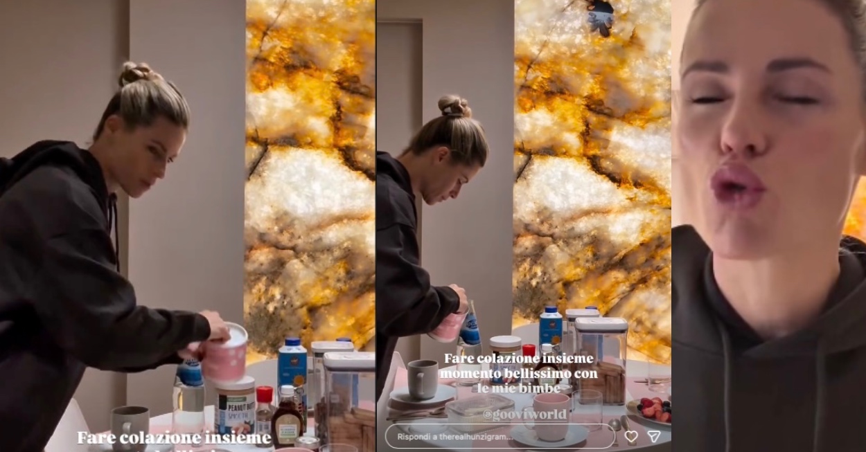 Michelle Hunziker ogni mattina prepara la colazione: è il momento più ...