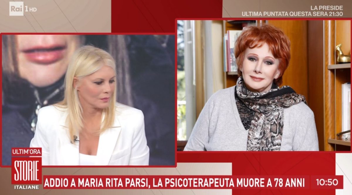 Addio a Maria Rita Parsi, Eleonora Daniele sconvolta in diretta: "non ...