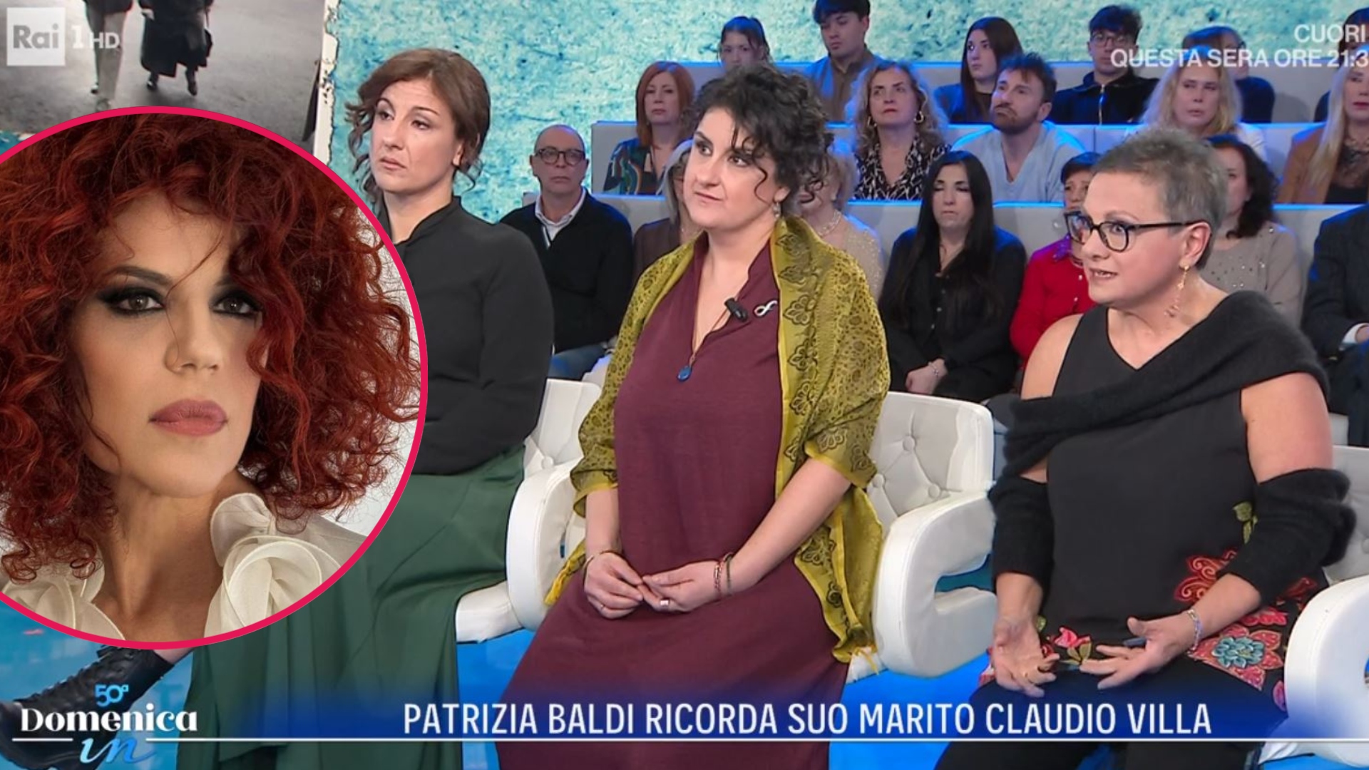 Manuela Villa dopo la puntata di Domenica In con l'omaggio a suo padre ...