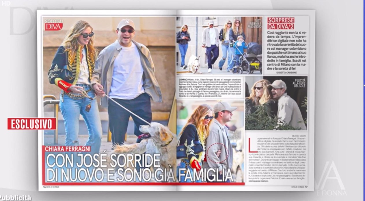 Chiara Ferragni ritrova il sorriso con José: le foto su Diva e Donna ...