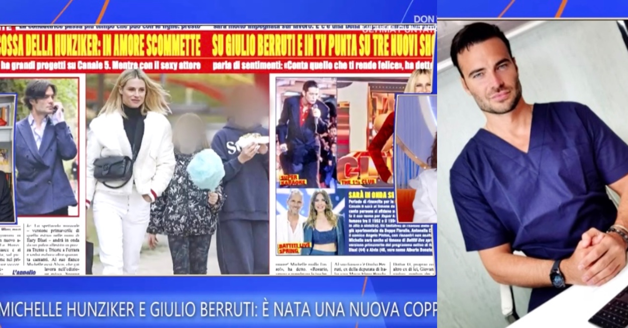 Tra Michelle Hunziker e Giulio Berruti la scintilla a una cena ma non ...