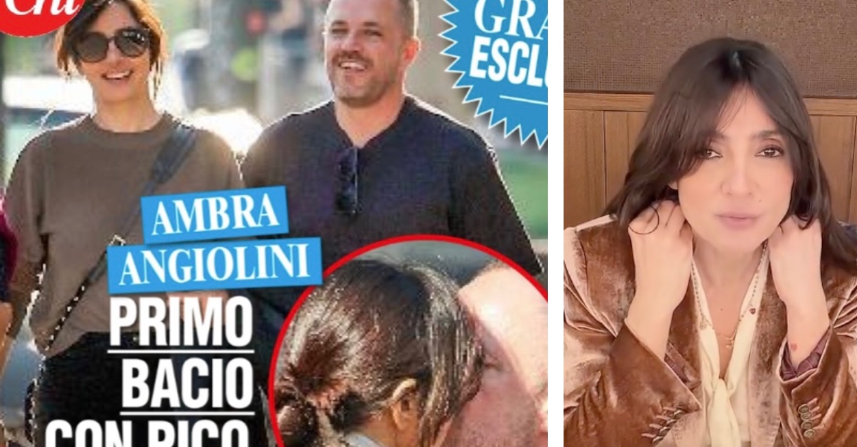 Ambra Angiolini e Pico Cibelli scattano il bacio e le presentazioni ...