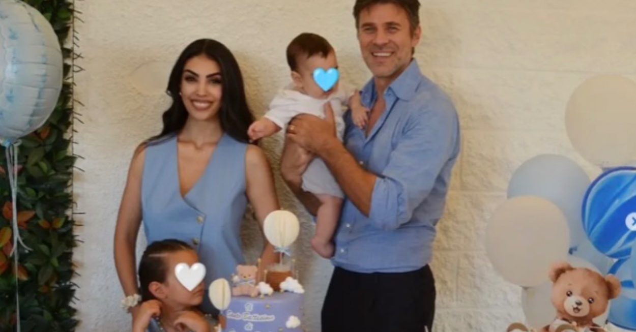Fabio Fulco e sua moglie Veronica festeggiano il battesimo del figlio ...